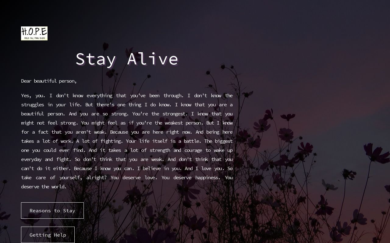 Stay Alive